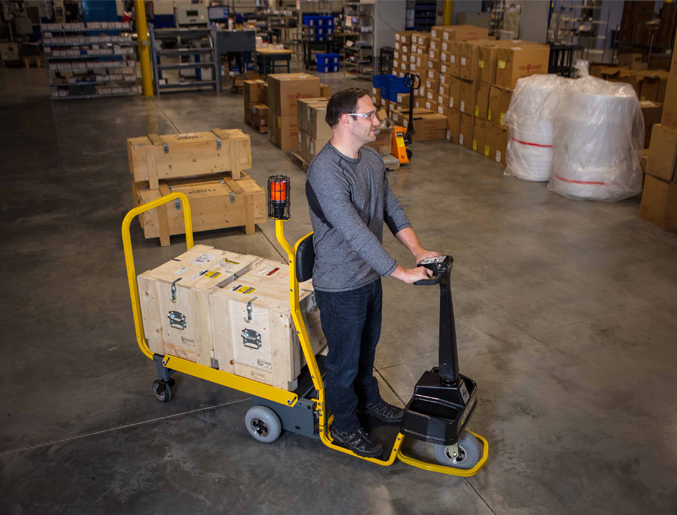 Dex Pro - midsize burden carrier with affixed trailer by Amigo Mobility