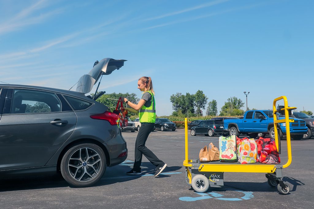 Curbside pickup carts - Amigo Mobility